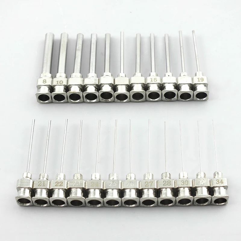 8-34g All Metal Stainless Steel Dispenser Needle Tube For Valves Or ...