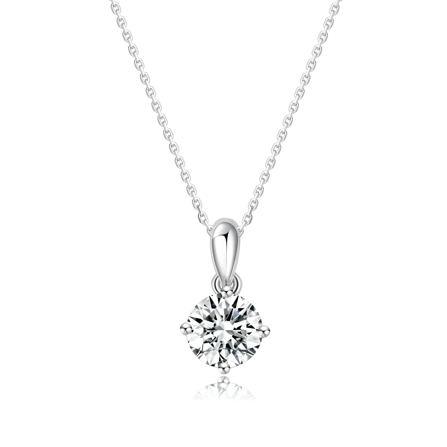 18k Gold Lab-grown Diamond 1 Carat Pendant + D Vs1 Cvd White Lab-grown ...