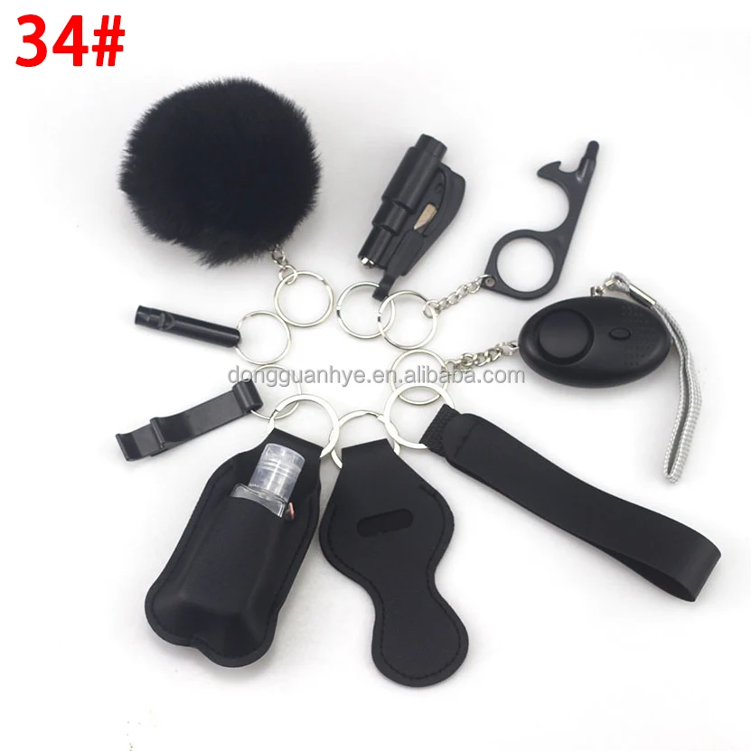 Bling Lady Kawaii Protective Girl Ladies Multi-function Suitcase Purse Keyring Self Defense ...