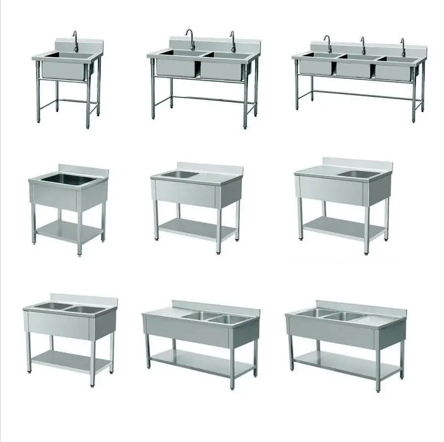 Freestanding Mobile Kitchen Sink Stainless Steel Price Industrial Hand ...