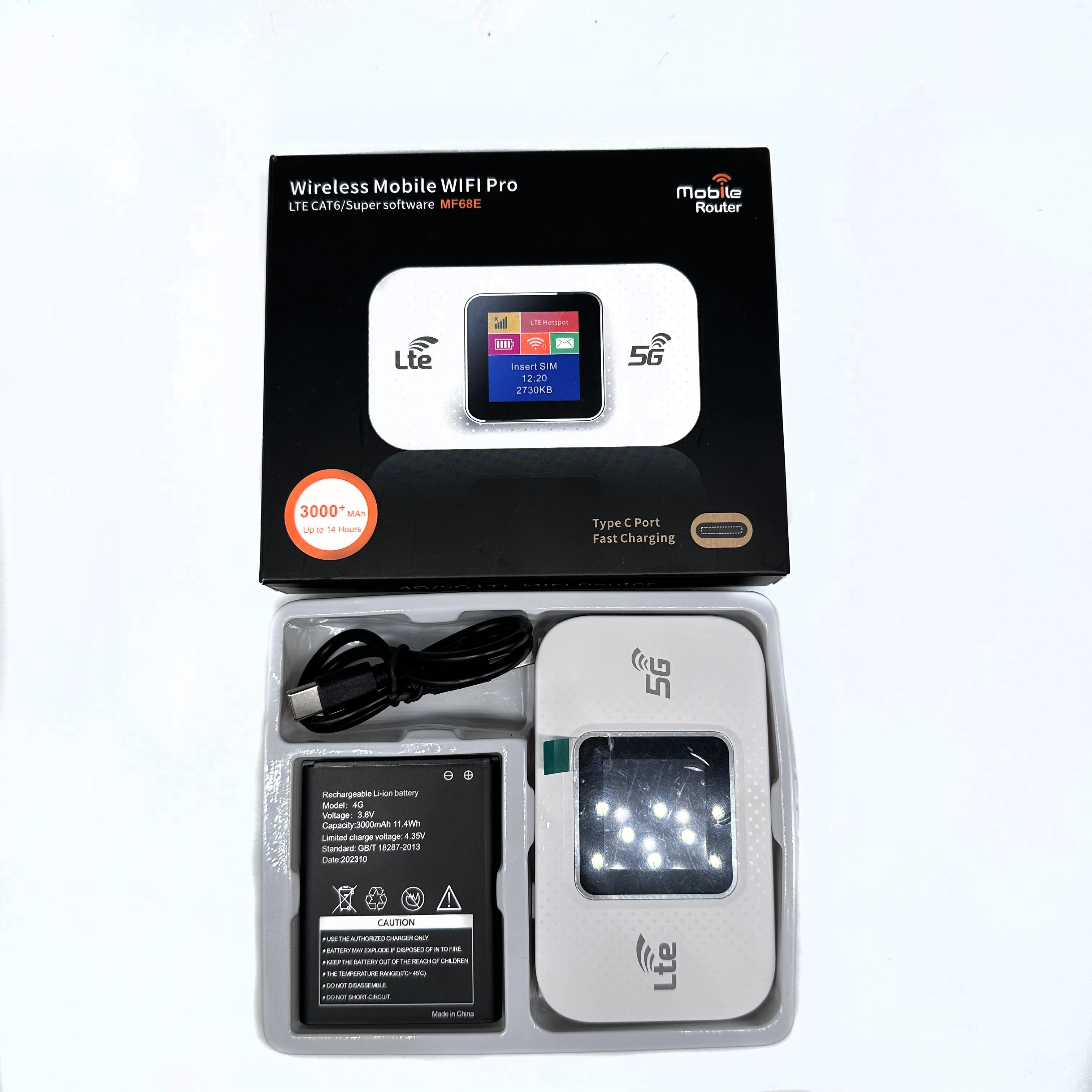 MF68E 3000mah Battery Wireless Mobile Wifi Pro 4G LTE CAT6 Modem