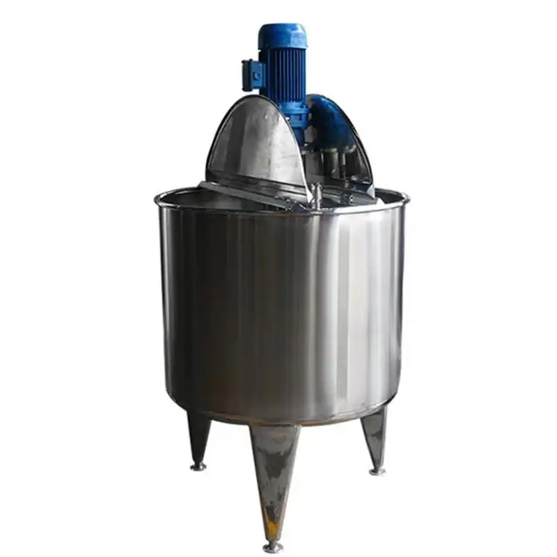 500L Stainless Steel 304 Vertical Single Layer Soap Shampoo Mixing Tank ...