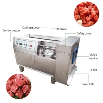 Mutton Beef Pork Block Dicing Cutter Frozen Poultry Meat Cube Cutting ...