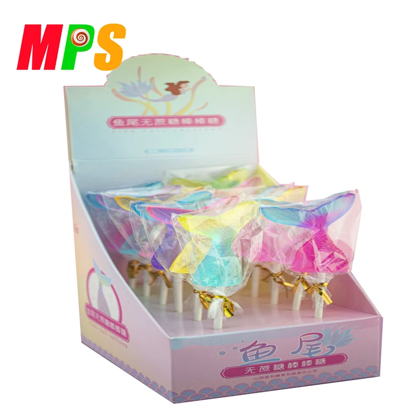 Customizable Label Sugar-free Fish Tail Shape Vegan Lollipop - Buy ...