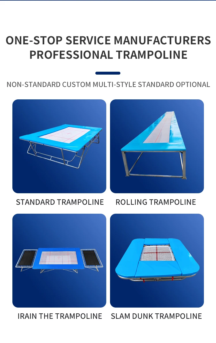 Kids Adult Bouncy Gymnastic Trampoline Rectangle Training For ...