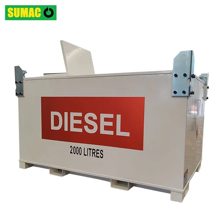 Sumac 3000L 1000 Liter Transcube Metal Steel Fuel Tank Portable Mobile ...