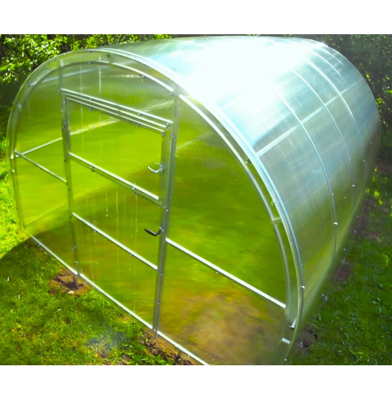 Gothic Arch Green House Polycarbonate Garden Tunnel Greenhouse For Sale ...