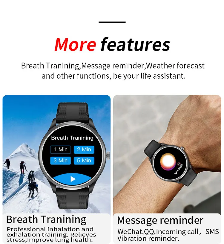 M10 Smartwatch Ecg+ppg Call Music Watch Body Temperature Blood Oxygen ...