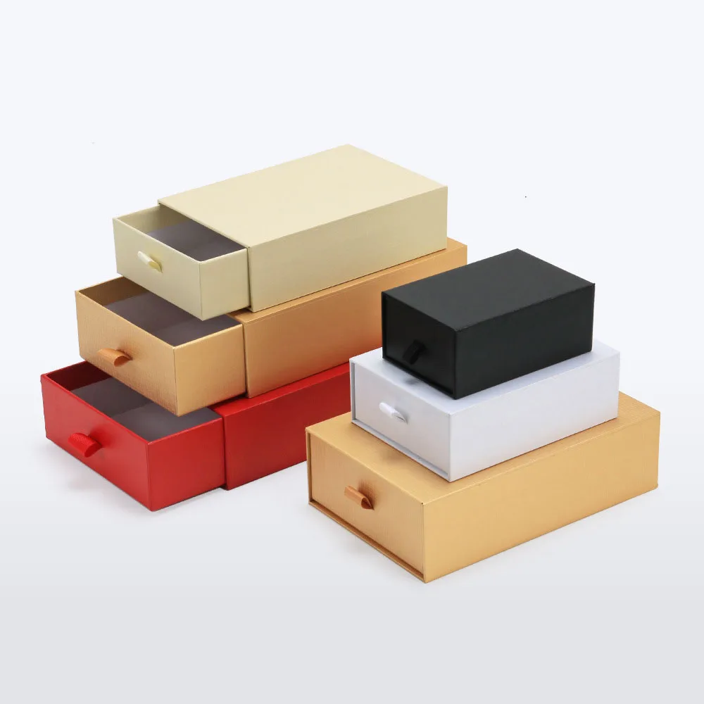 Custom Gift Craft Drawer Packaging Box Carton Small Big Kraft Paper Box ...