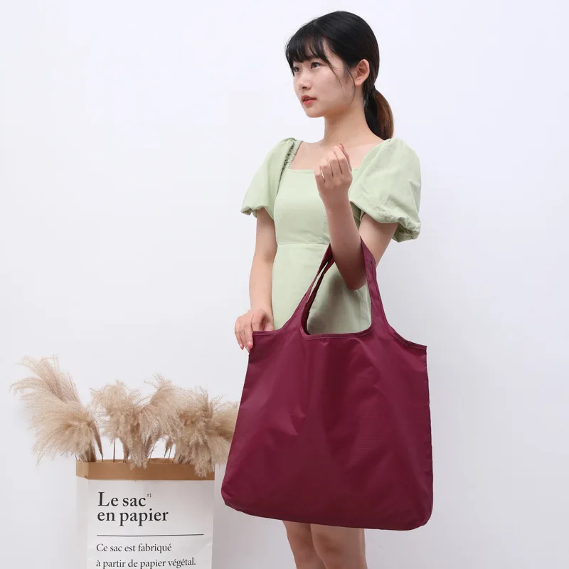 Reusable Eco Shopping Bag Tote Waterproof Oxford Shopper Portable Large Capacity Shoulder ...