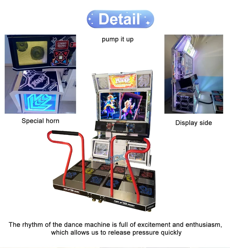 2 Players Interactive Pump It up Music Rhythm Dance Revolution Arcade ...