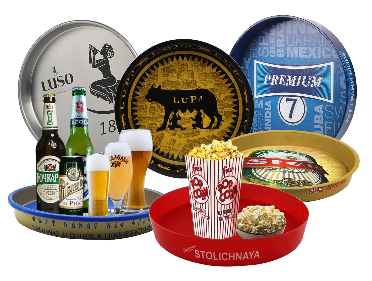 Custom Printed Wholesale Plastic Serving Trays - Durable & Stylish