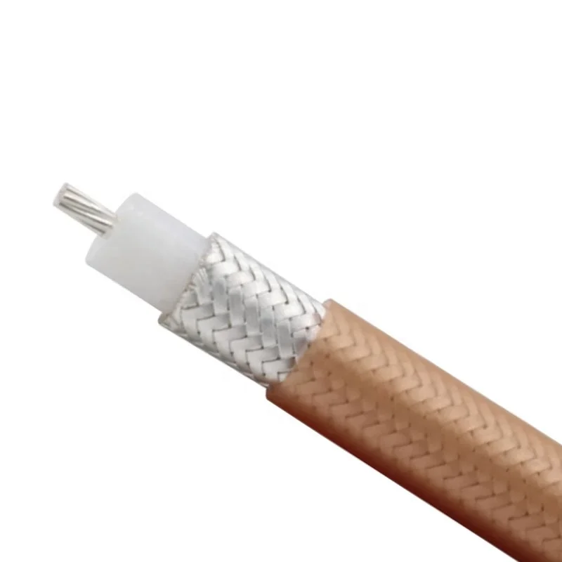 Flexible RG393 Coax Cable Double shielded With Tan FEP Jacket| Alibaba.com