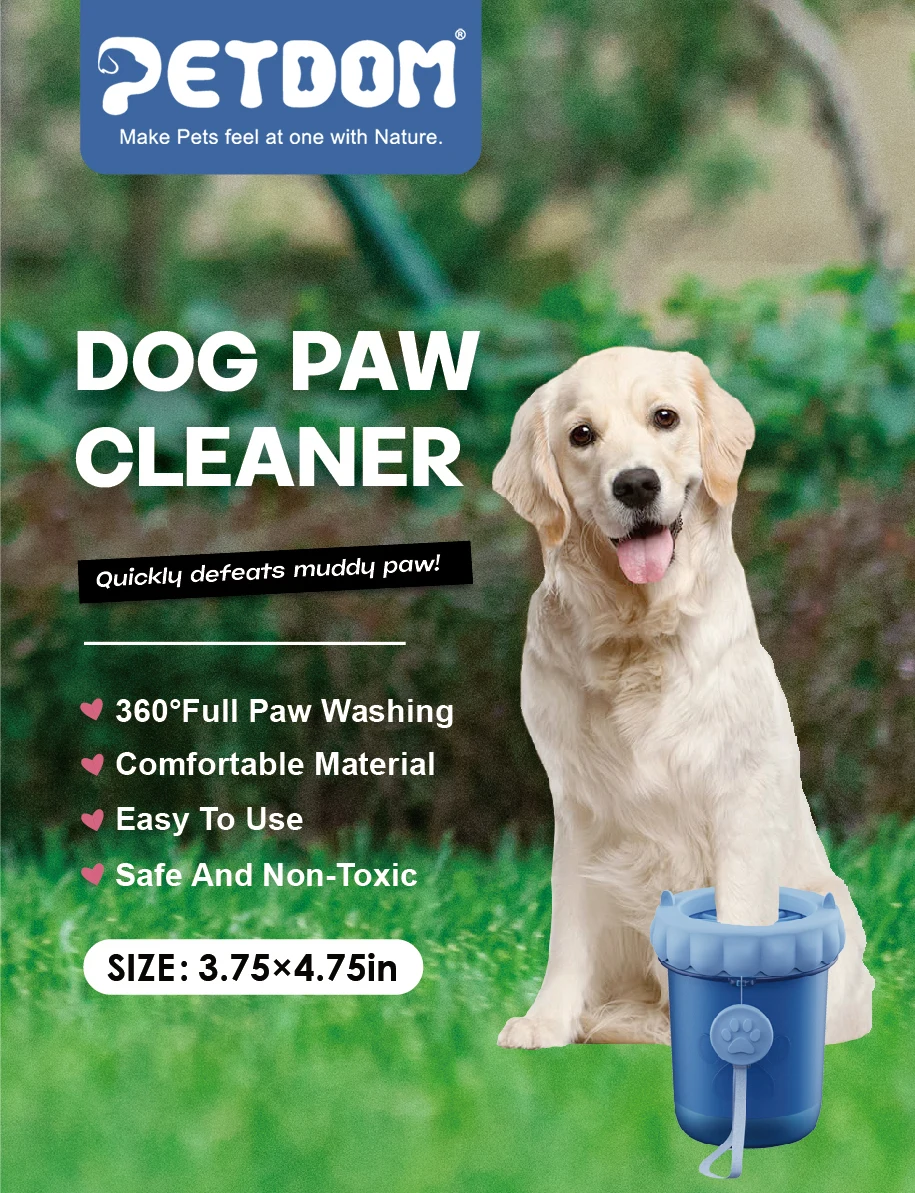 Petdom 2 in 1 Dog Paw Cleaner - Sustainable & Efficient