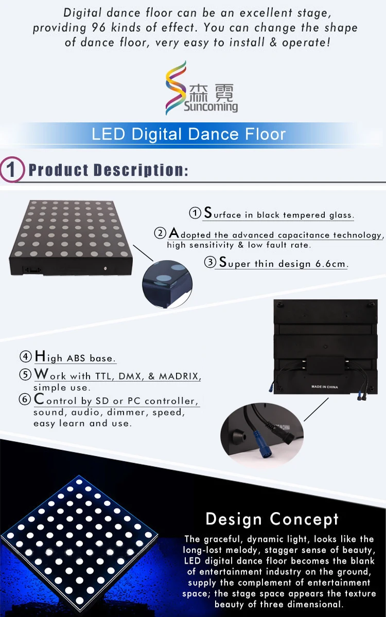 Dmx 512 Controlled Night Club Disco Screen Led Dancing Floors for Sale ...