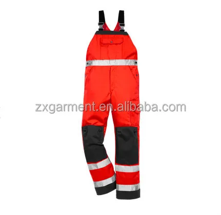 Pvc Coated Waterproof Carpenter Work Bib Overall Hi Vis Reflective ...