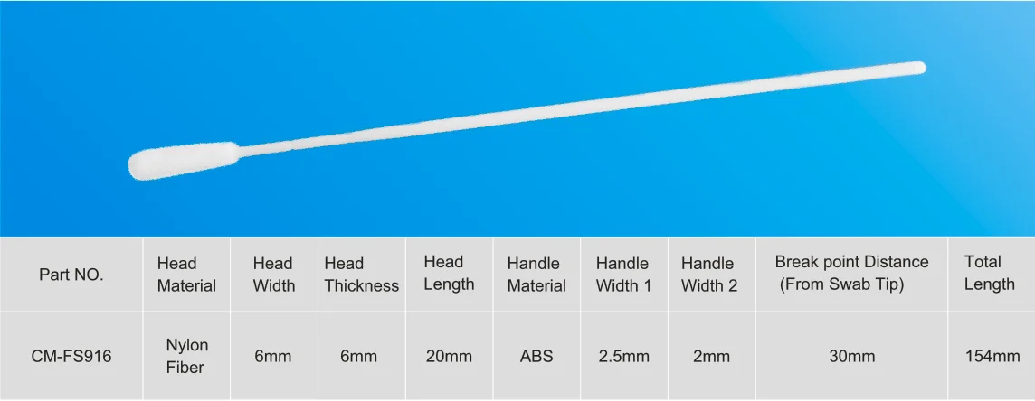 Laboratory Sample Collection Throat Test Buccal Flocked Oral Swabsticks ...