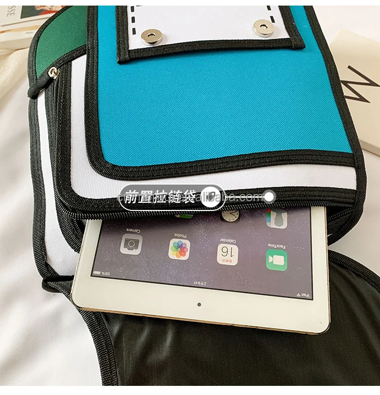 Waterproof School Backpack Kids 2D Cartoon School Bag