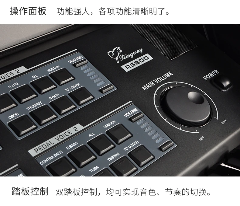 Ringway RS800 Professional Digital Piano With FATAR Keyboard - 88 Key ...