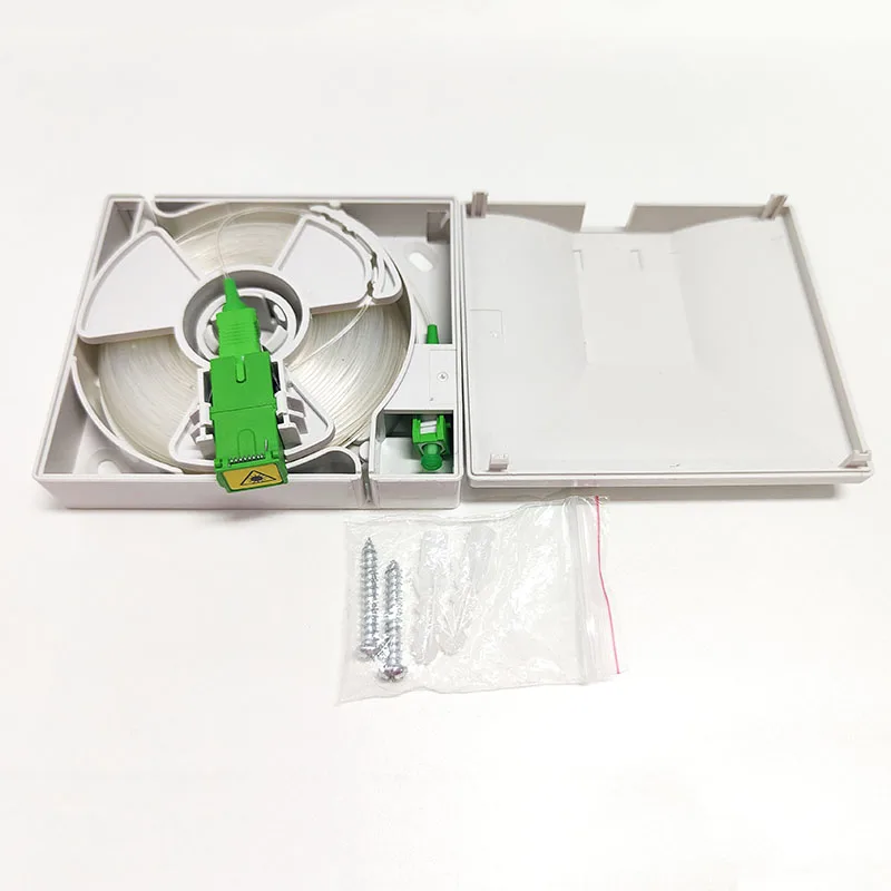 Indoor Fiber Optic Faceplate Mini Size 1 Port Fiber Termination Box ...