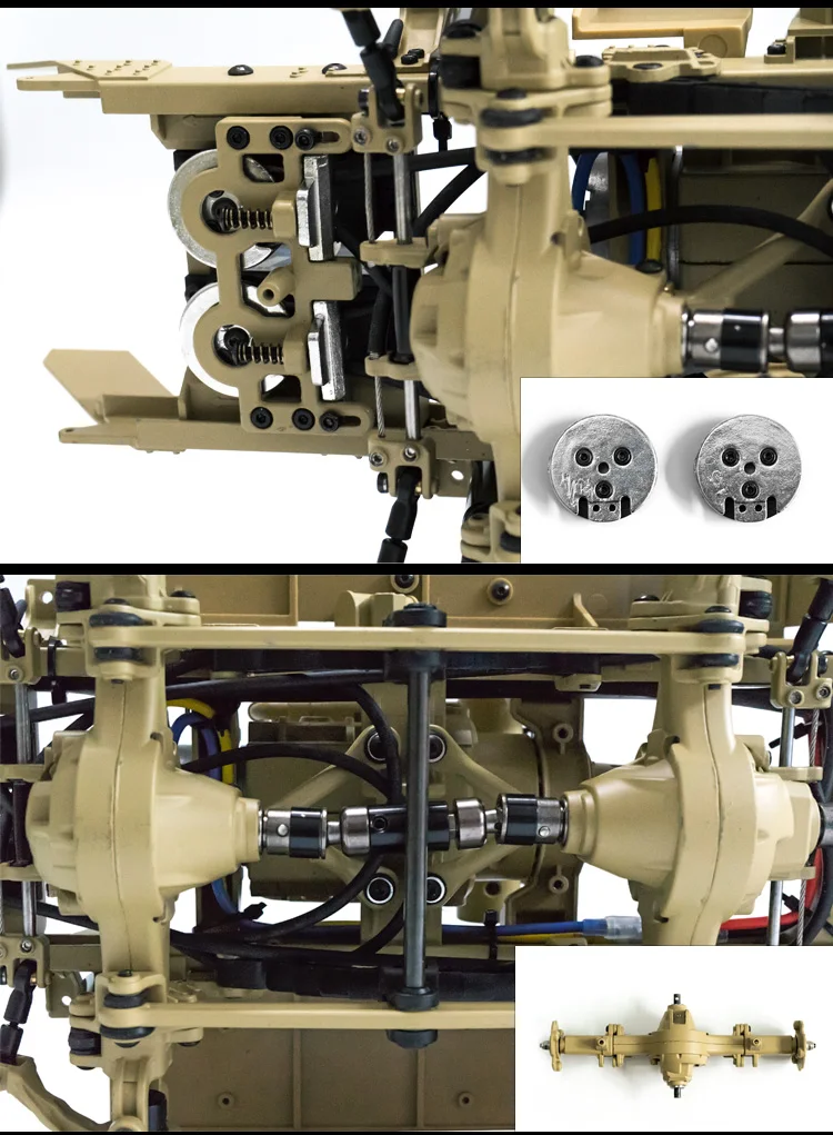 HG-P802 PRO RC Truck - 1/12 Scale, 2.4G, 739mm Military Truck