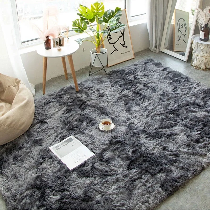 Hot Selling Living Room Carpet Pink Furry Carpet Furry Rugs Flufy Rugs ...