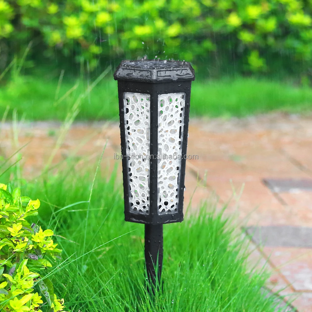 Modern Eco-friendly Led Solar Lawn Lamp Warm White Garden Lighting ...