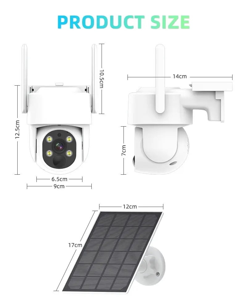Eseecloud 4MP Solar Wifi Camera - 360 View & Low Power