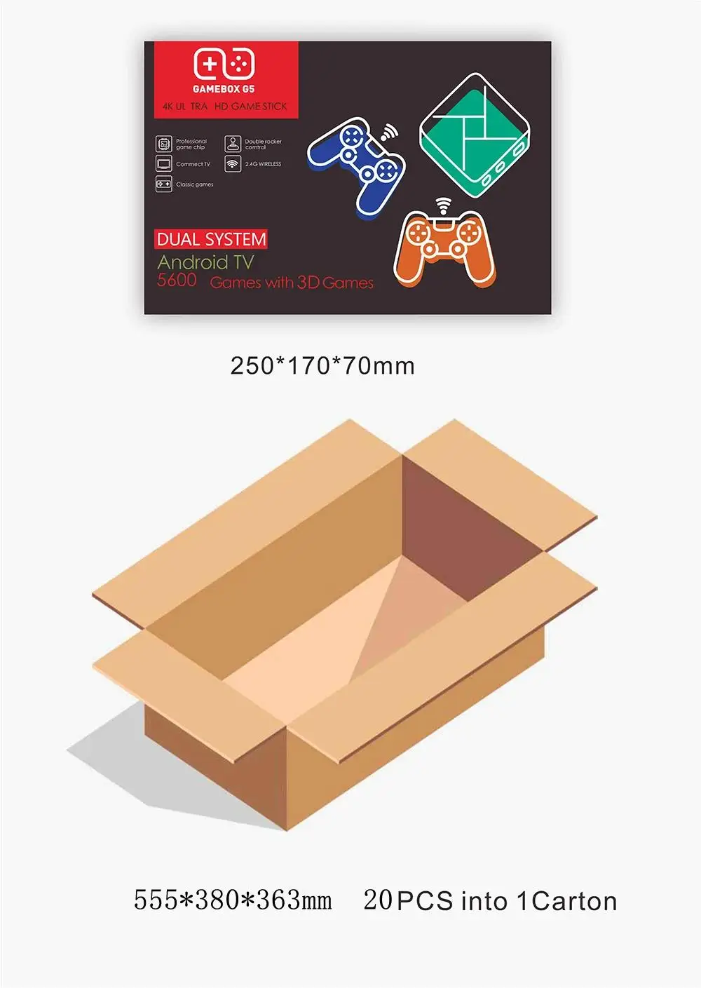 S905L G5 Game Box VAYAVA G5 Retro 64/128GB Video Game Console