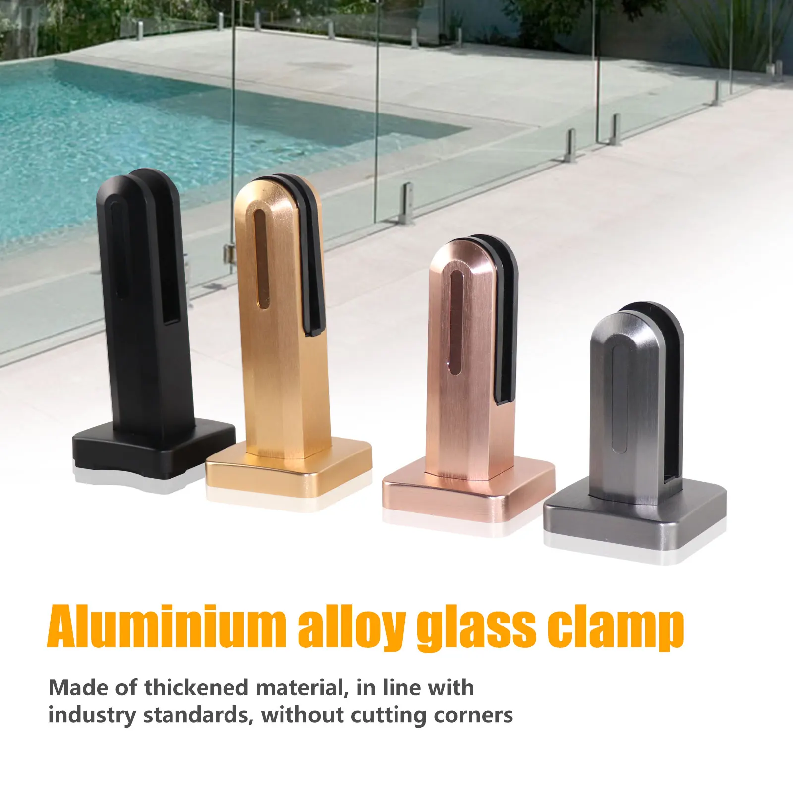 Fence Clamp Spigot Glass Railing Aluminum Glass Spigot For Glass ...