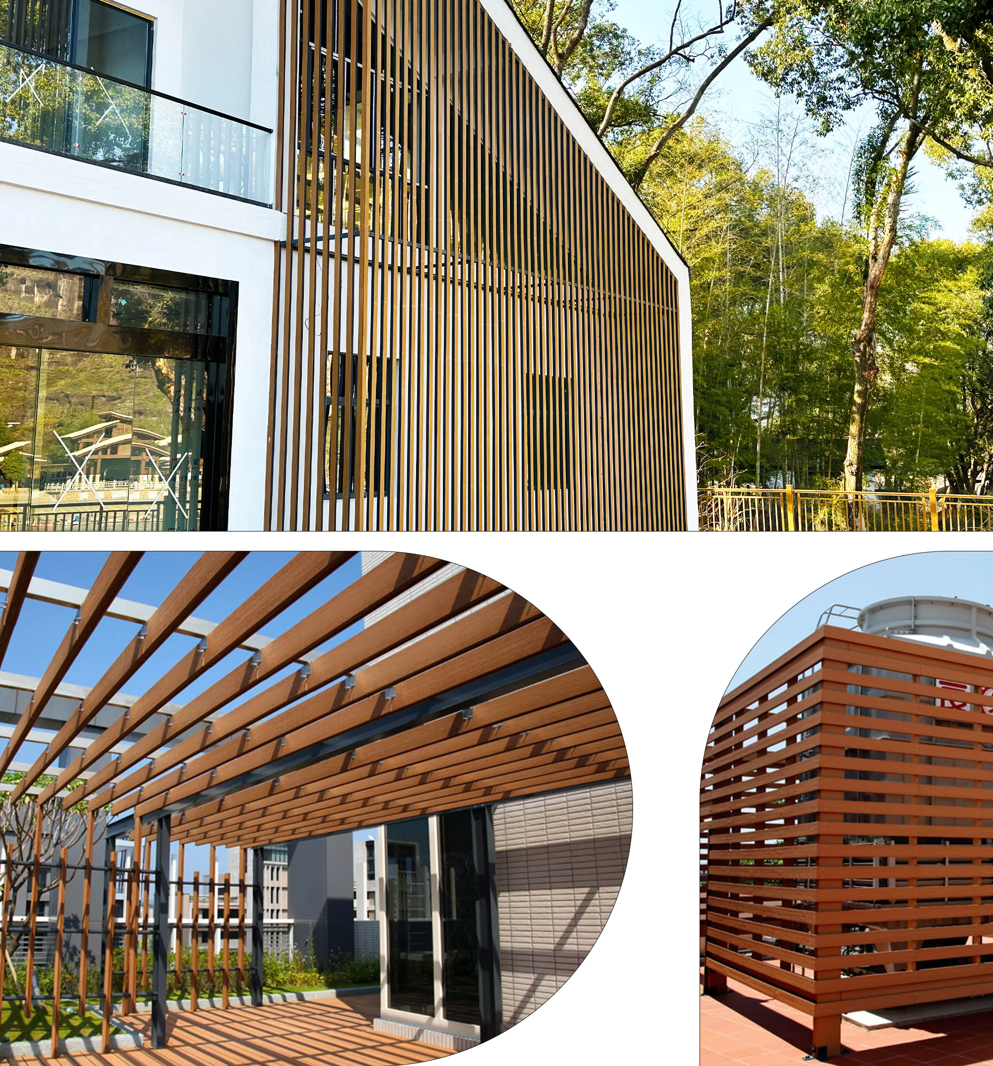 Waterproof Uv Resistance Solar Shading Facade Partition Wall Cladding ...