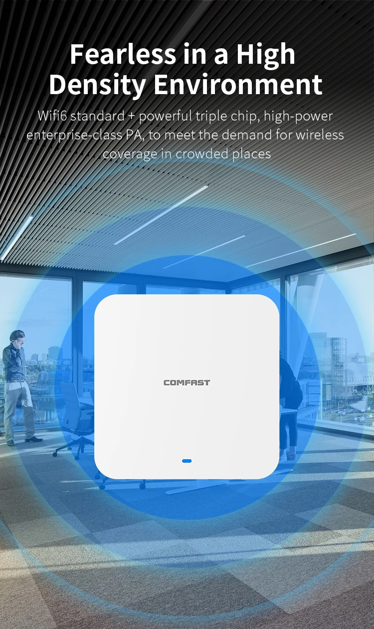 Comfast Ax3000 Gigabit Wireless Ceiling Access Point Wifi6 Ap Access Point Wifi Range Extender ...