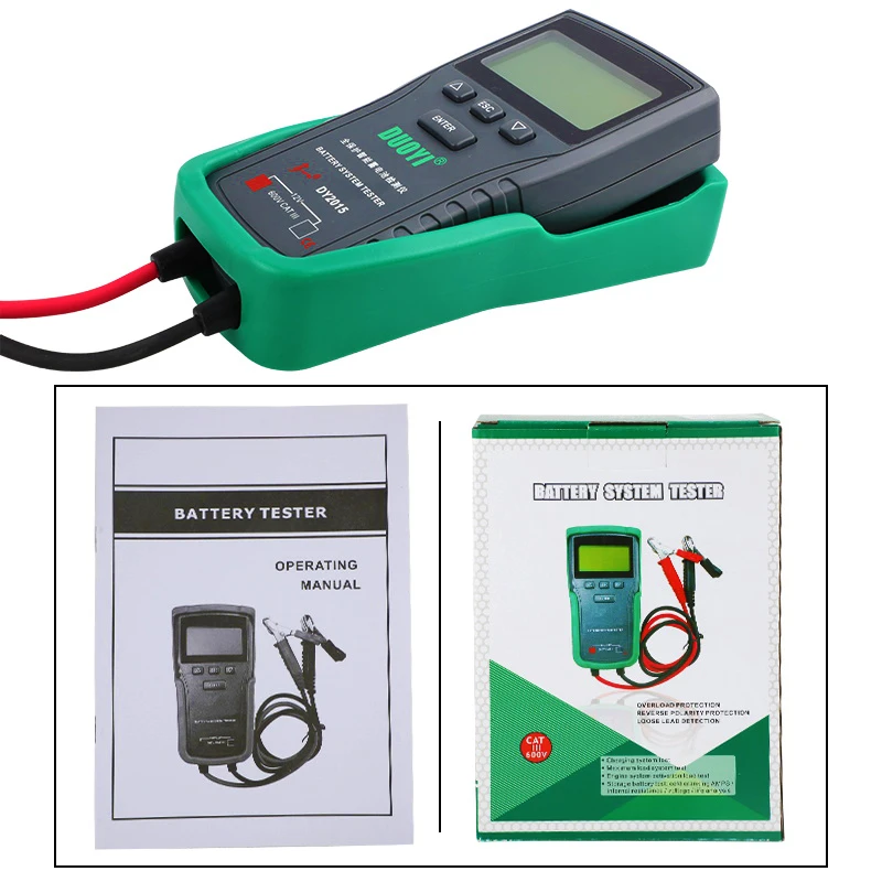 DUOYI DY2015 12V Car Battery System Tester - Digital Diagnostic Tool