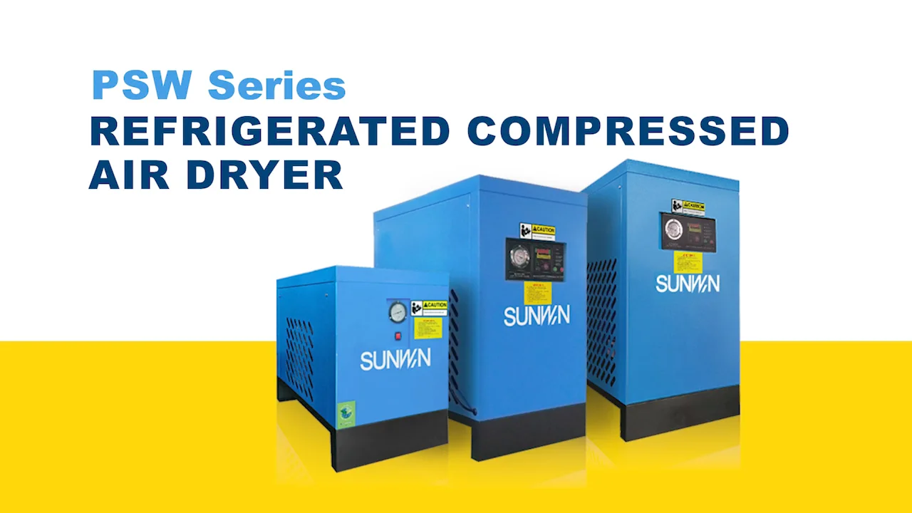 Psw Series High Efficiency Refrigerated Air Drying System Fast Response For Industrial ...