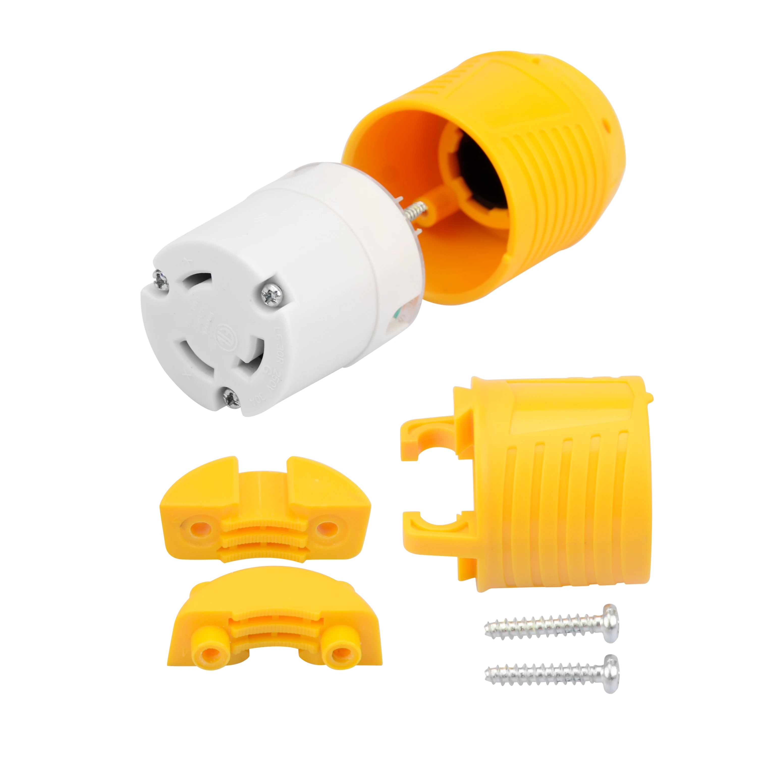 Electrical Cable Grounding Locking Connector Nema L6-30r Socket With ...