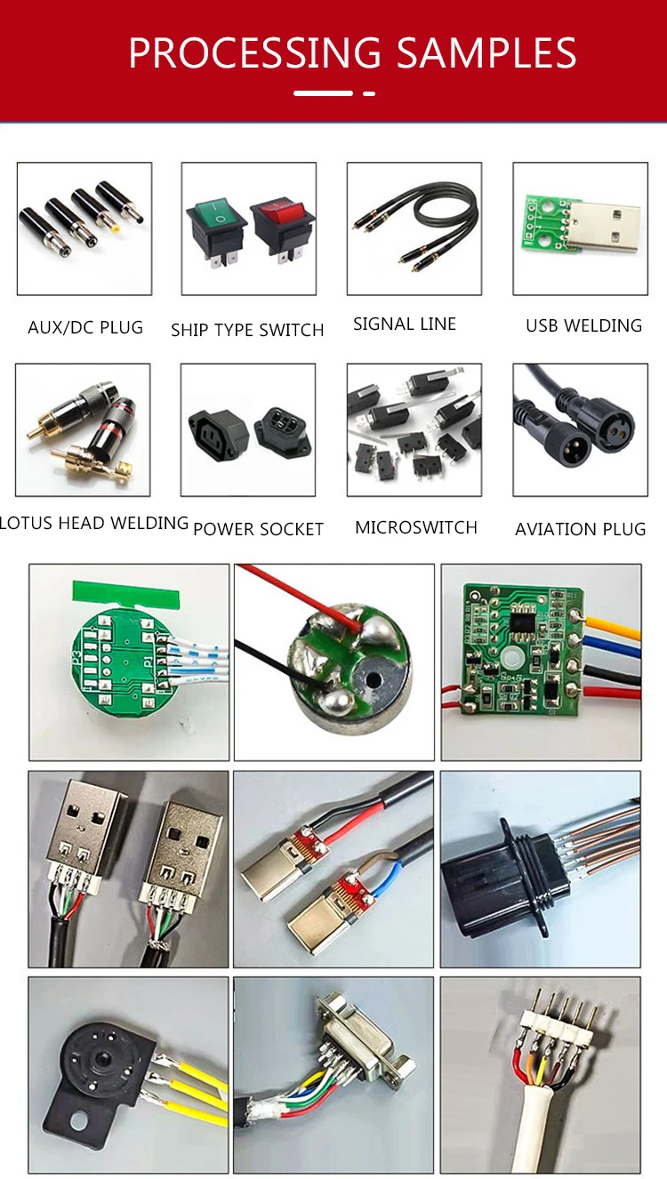XINGCHUANGXIN PCB/USB Cable Making Semi Automatic Soldering Machine