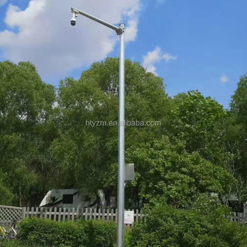 5m Telescopic CCTV Pole Camera Mast Pole Outdoor Security