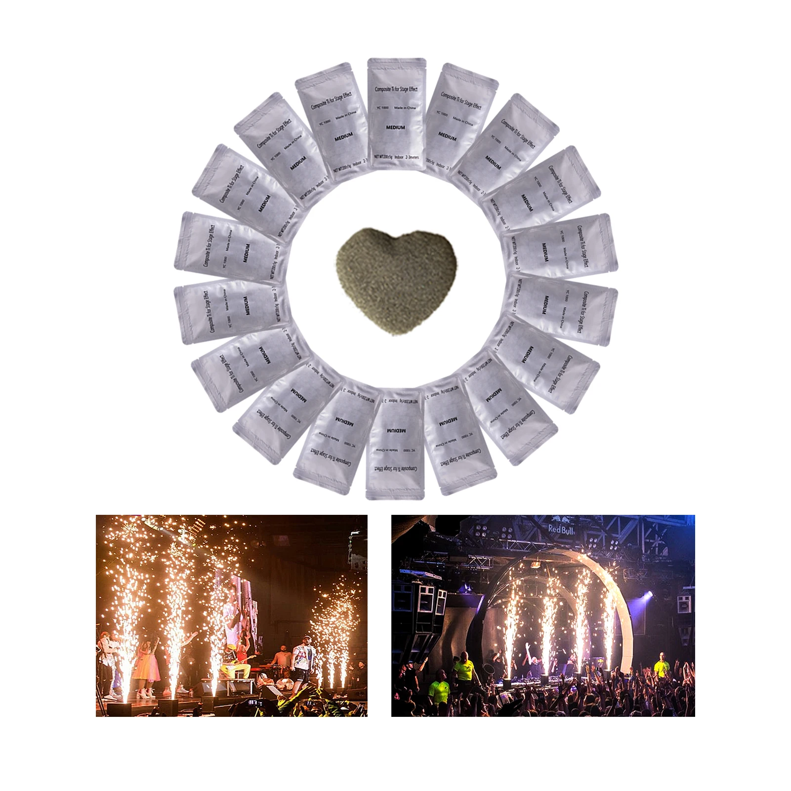 Mandarin 200g Cold Pyrotechnics - Titanium Sparkler Powder