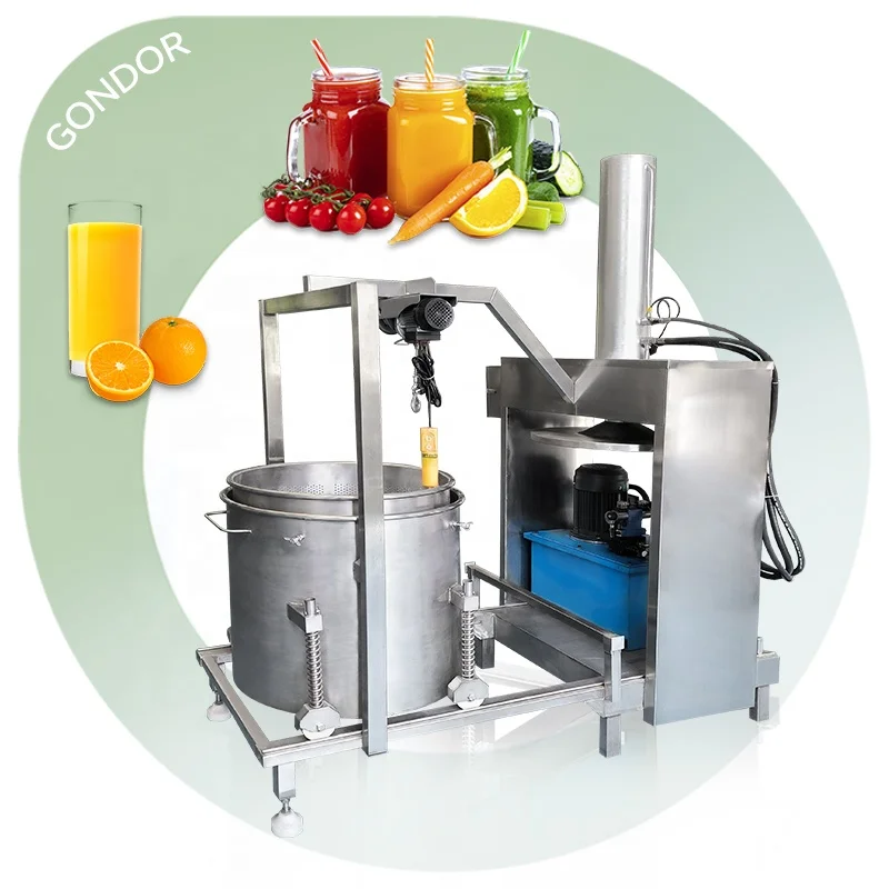 Stainless Steel Barrel Industrial Hydraulic Fruit Juice Cold Press ...