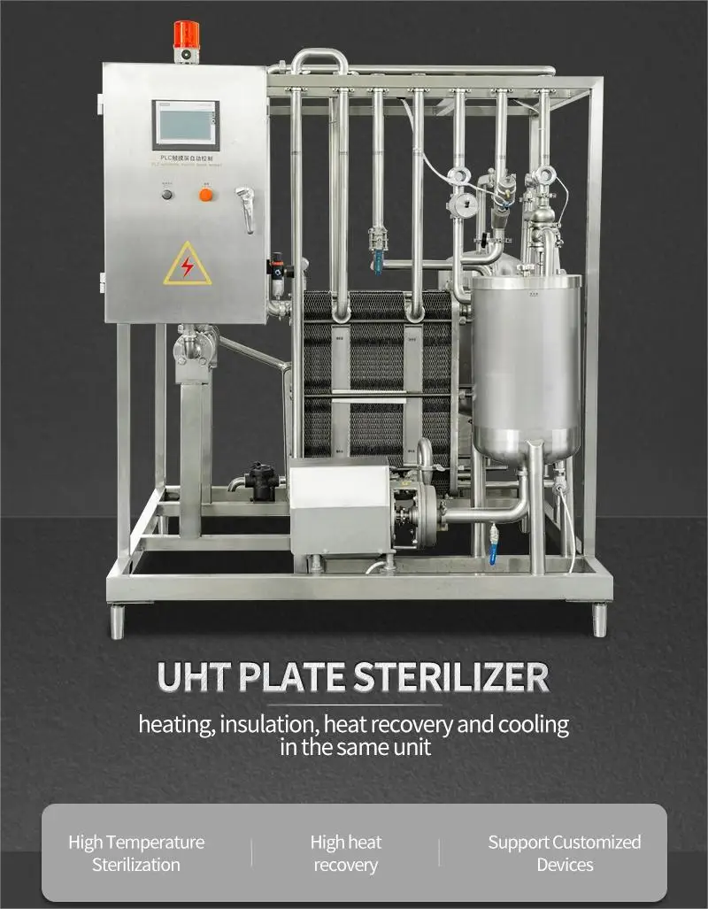 300-10000 Lph Platetype Uht Milk Pasteurization Machine - Buy Cost Efficient Uht Milk ...