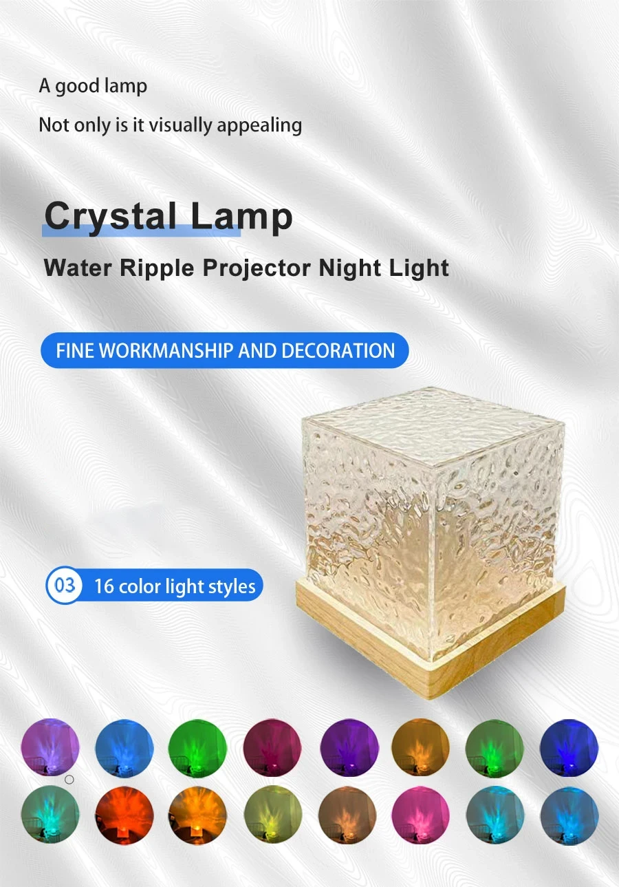 Water Ripples Lights Lamp - Ocean Projector for Bedrooms