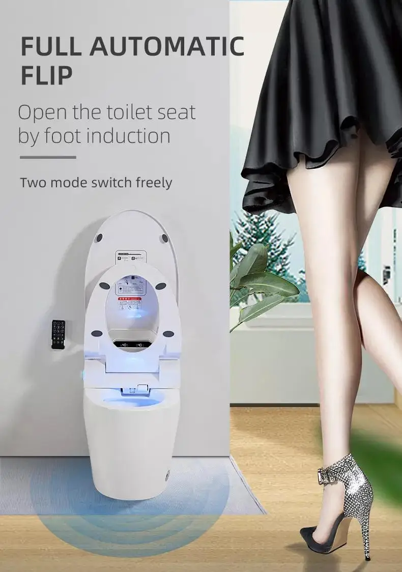 Smart Toilet with Instant Heat, Automatic Operation & Remote Control