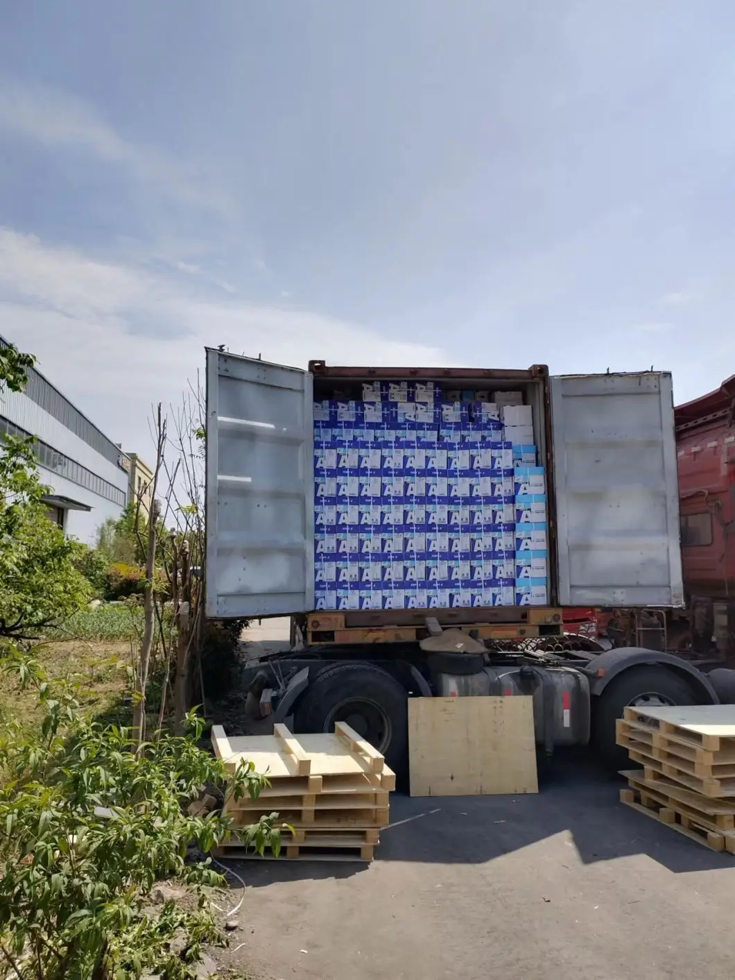 White A4 Copy Paper 20ft Container 80/75 /70 Gsm Raw Wood Pulp Office ...