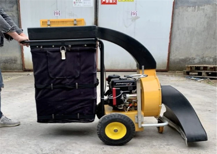 Garden Leaves Trailed Road Leaf Collector Leaf Collecting Machine - Buy ...