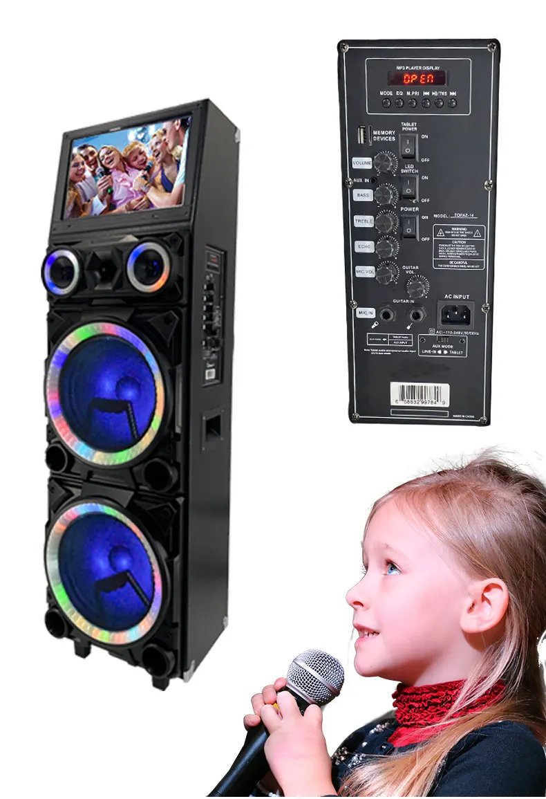 2021 Smart System Touch Screen BT Multifunction WIFI Video Trolley ...