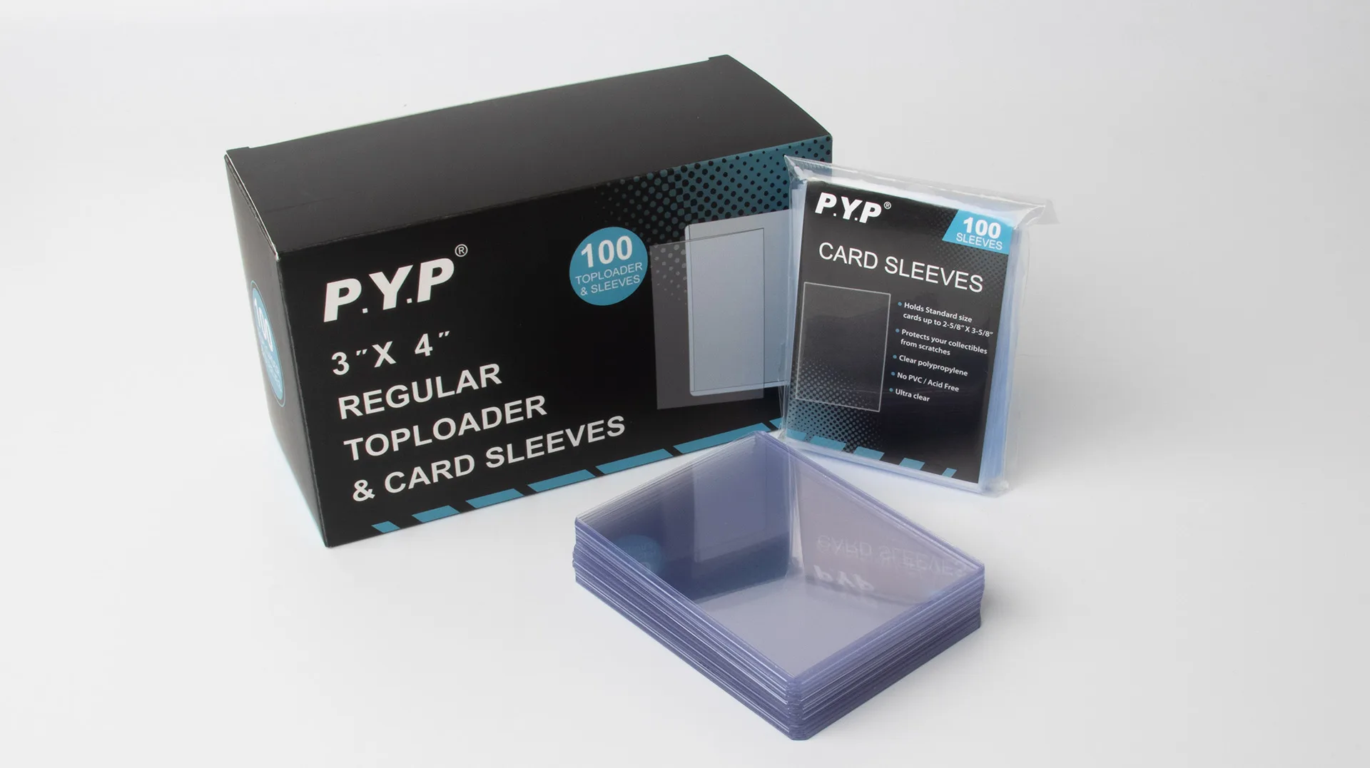 1000 Top Loaders Ultra 3x4" Regular Toploaders & Poly Card Sleeves ...