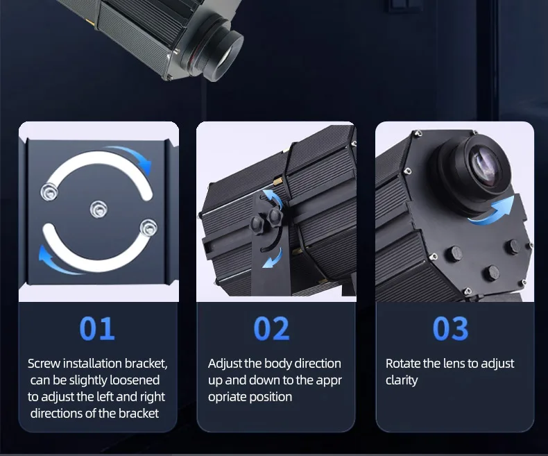 Advertising Projection Light HD logo Projector Waterproof Five-body ...