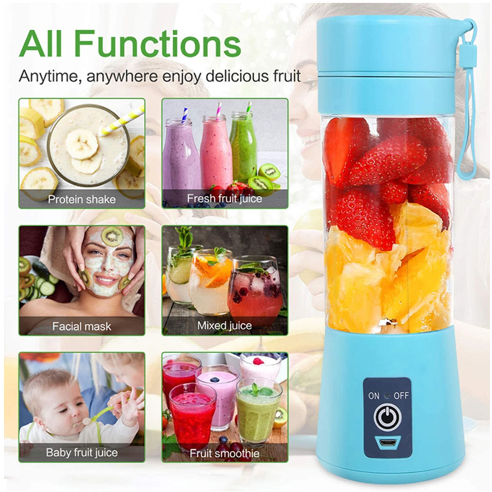Custom Logo Fresh Juice Portable Blenders - Mini Smoothie Mixers