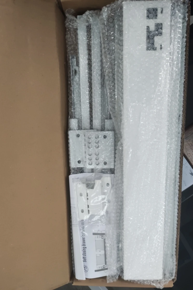 Kitchen Metal Soft Close Inner Drawer System Concealed Sliding Rail ...