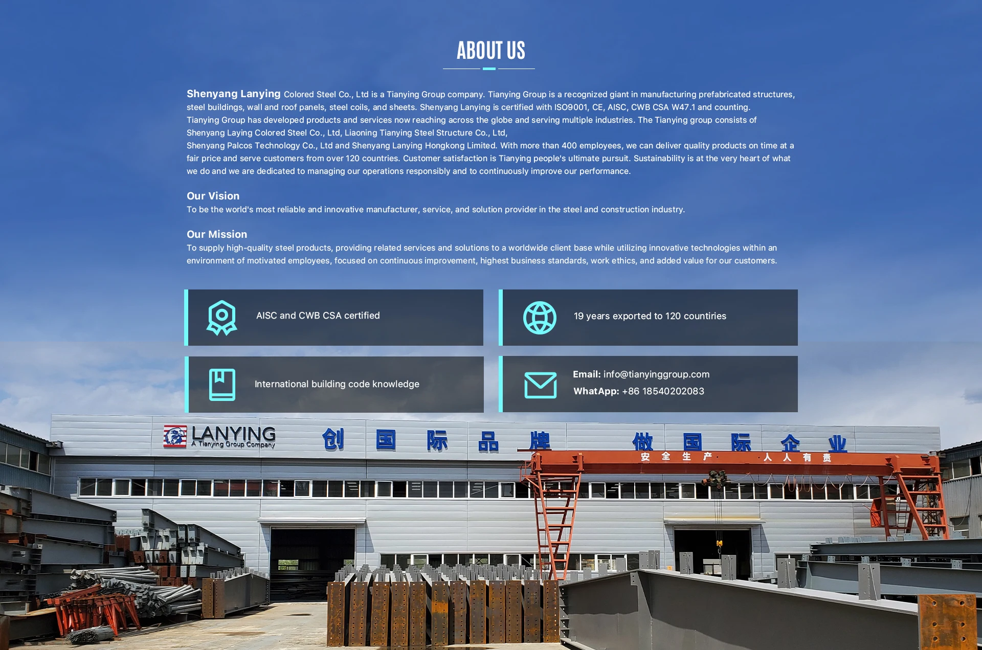 Company Overview - Shenyang Lanying Colored Steel Co., Ltd.